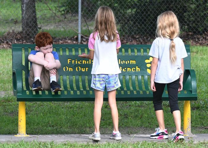 Buddy benches at Lecanto Primary School make making friends as simple as sitting down | Local ...