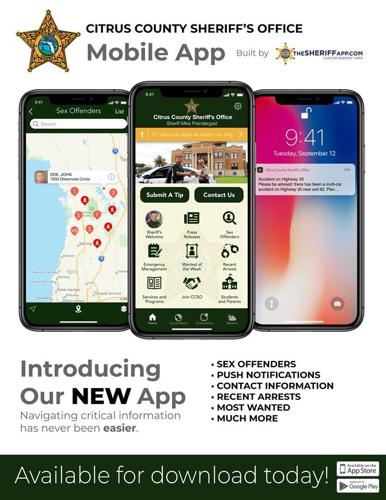 CCSO rolls out new mobile app | Crime & Courts | chronicleonline.com