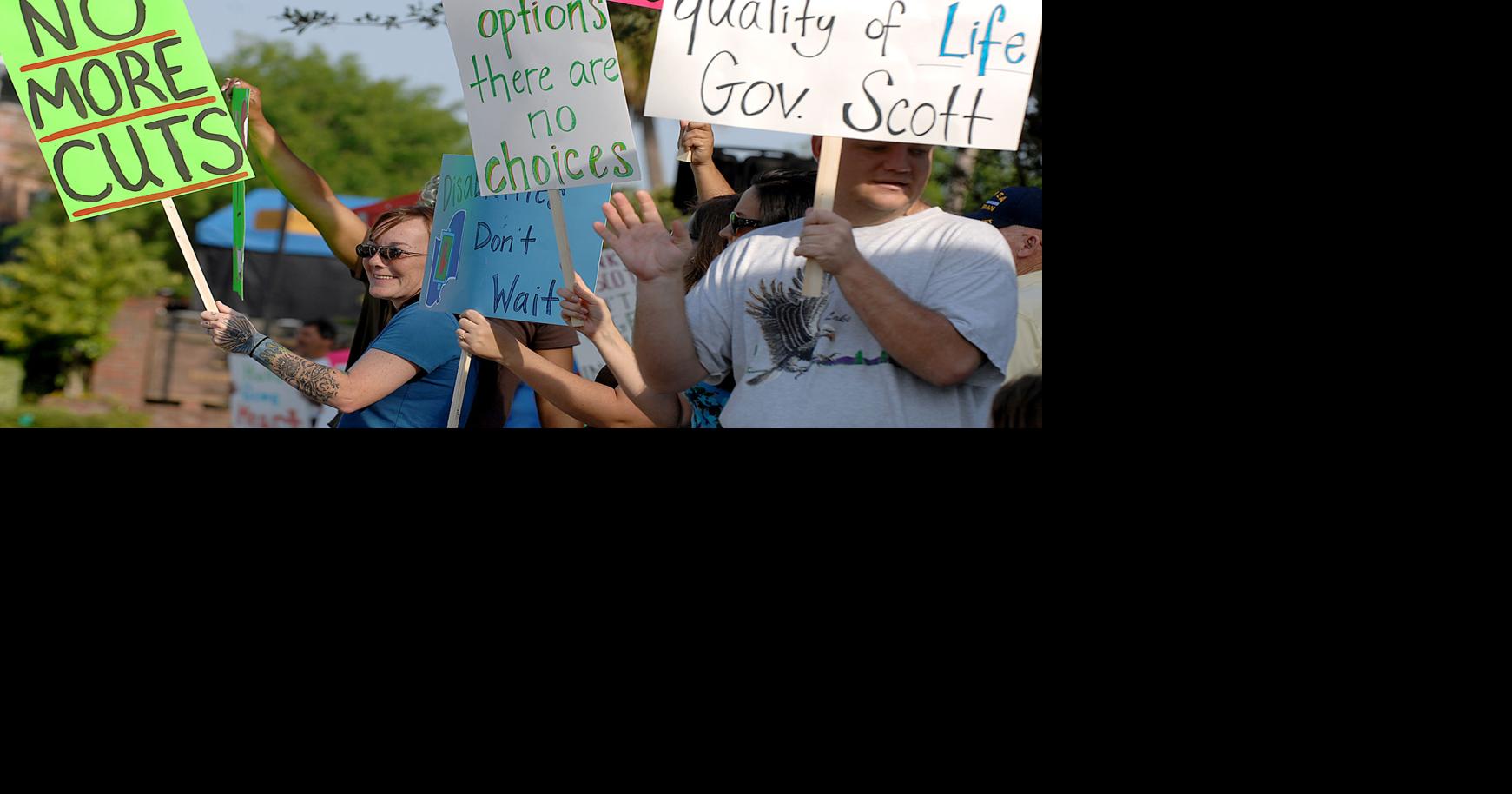 Locals protest cuts to nonprofit center | Local News | chronicleonline.com