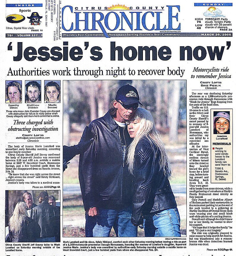 20th anniversary of Jessica Lunsford's tragic death | Local News ...