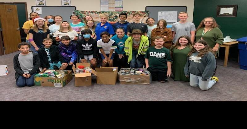 Lecanto Middle students make food donation | Lifestyle ...