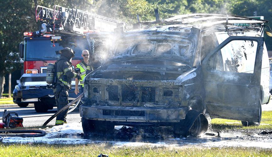 Work van catches fire; no injuries reported | Local News ...