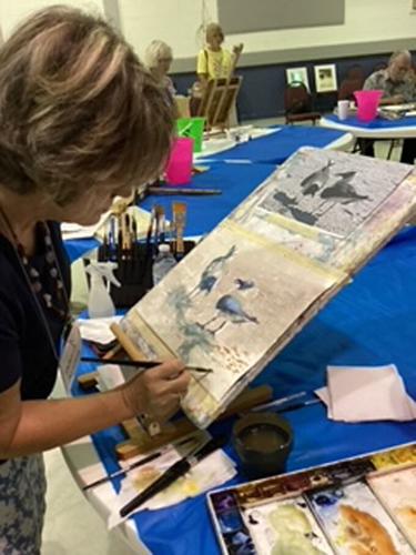 Citrus Watercolor Society: Spinning good time at 'Paint Around ...
