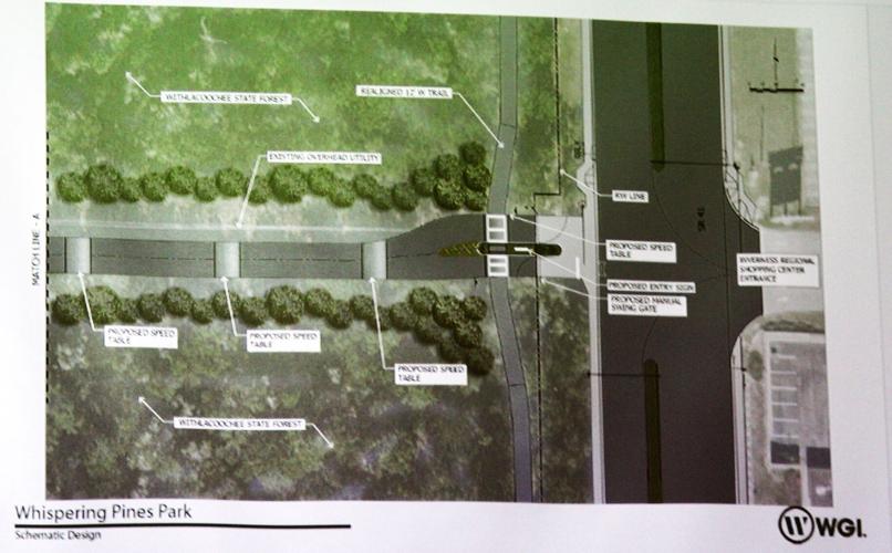 Proposed new Whispering Pines Park entrance presented | Local News ...