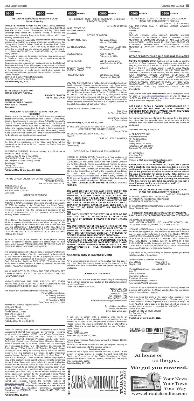 Page E05 | e-Edition | chronicleonline.com
