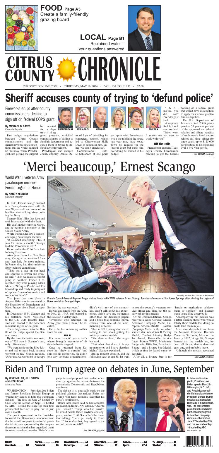 Page A1 | e-Edition | chronicleonline.com