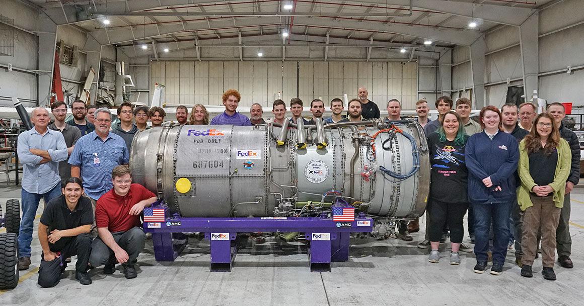 Engine donated by FedEx to be used in TCAT aviation maintenance ...