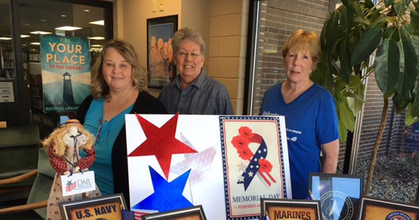 NSDAR place Memorial Day Display at Library | Local News ...