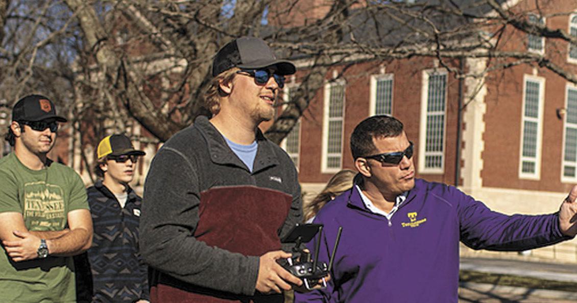 Tennessee Tech students demonstrate how drones can help in agriculture ...