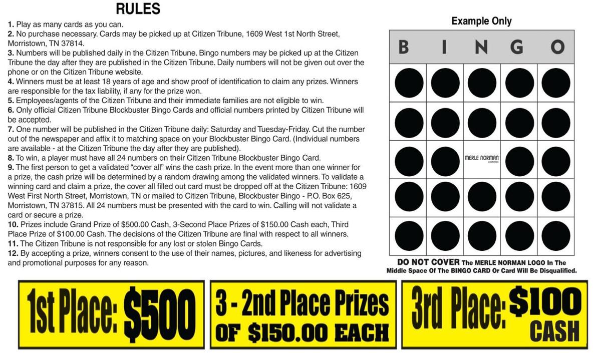 bingo ticket rules
