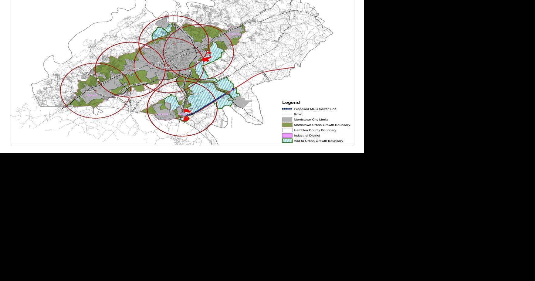 Initial Urban Growth Boundary expansion map | | citizentribune.com
