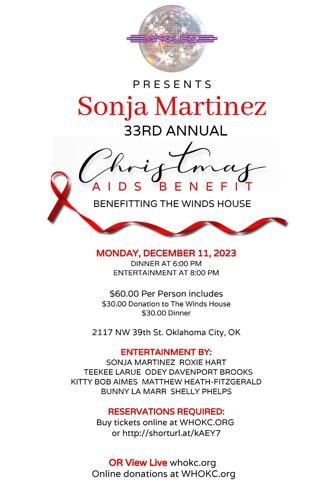 Sonja Martinez presents the 33rd Annual Christmas AIDS Benefit on Dec ...