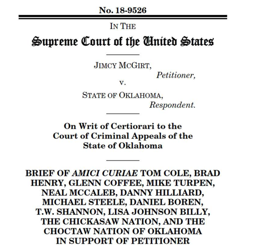 COMMENTARY: The bottom line on Tom Cole and ‘McGirt’, the most ...