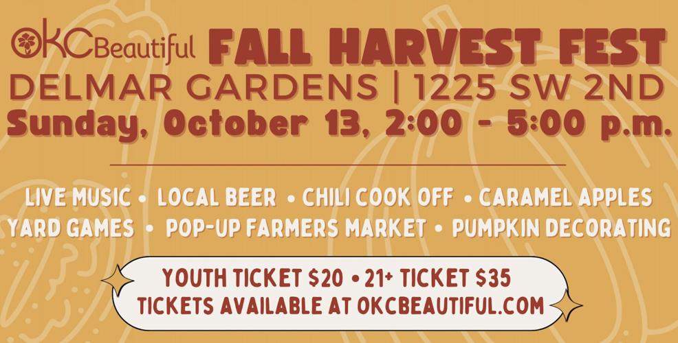 OKC Beautiful to host Fall Harvest Festival on October 13 | Arts ...