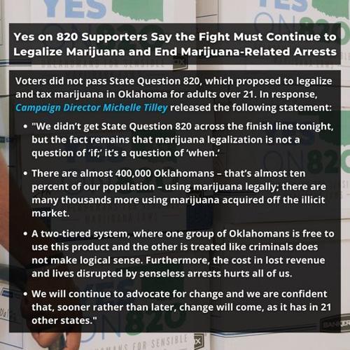 When in doubt, kick it out -- Oklahoma voters say 'NO' to recreational pot legalization ...