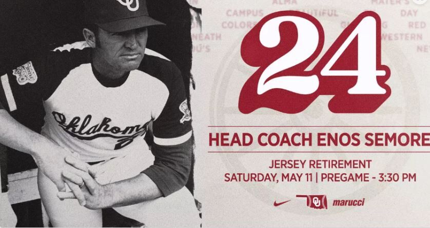 OU Baseball honors legendary Coach Enos Semore, begins home stand ...