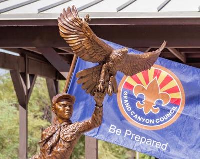 Grand Canyon Council of Boy Scouts reveals 1,000-pound bronze statue ...
