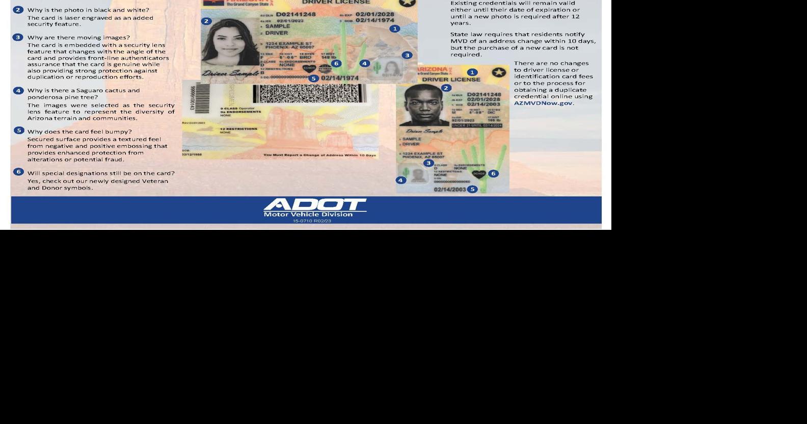 Arizona driver's licenses, ID cards getting updated look | Local News ...