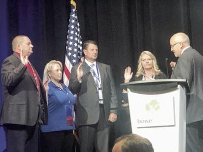 Clearwater County Sheriff Chris Goetz (left) was sworn in as President ...