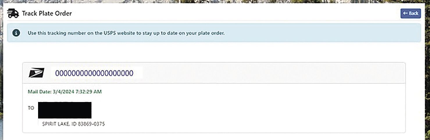 Idaho DMV offers online tracking for license plates | Community News ...