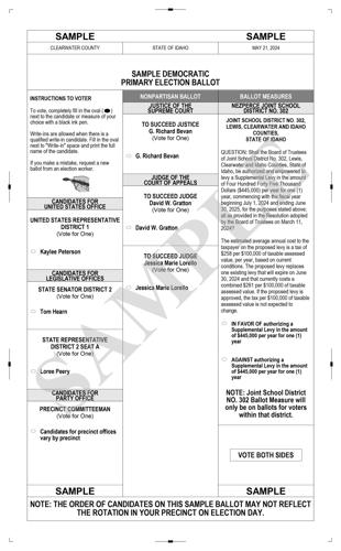 NOTICE OF PRIMARY ELECTION AND CLEARWATER COUNTY CONSOLIDATED ELECTION ...