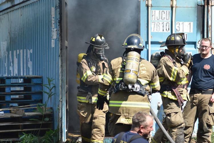 Firefighters complete training at Racine VFD burn tower | News ...