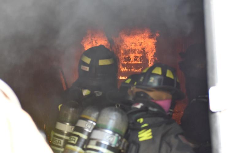 Firefighters complete training at Racine VFD burn tower | News ...