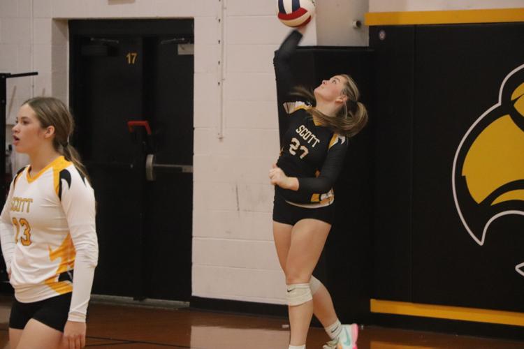 Scott volleyball splits tri-match with Sherman and Poca | Sports ...
