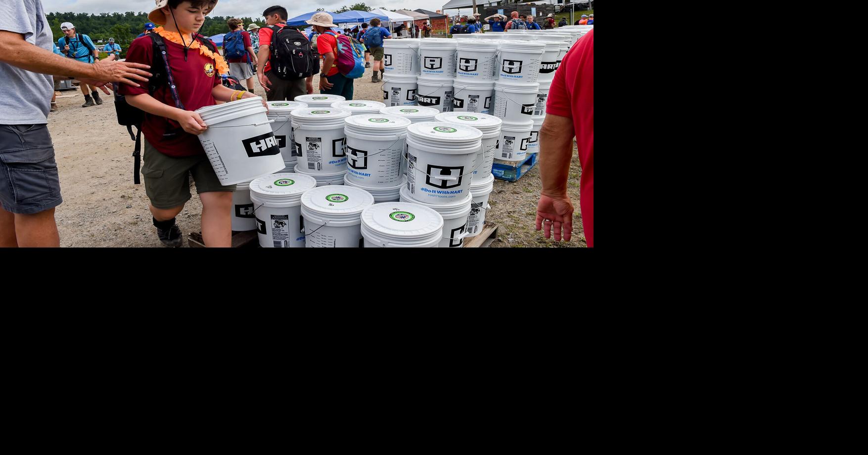 No drop in the bucket: Scouts begin work producing flood recovery kits ...