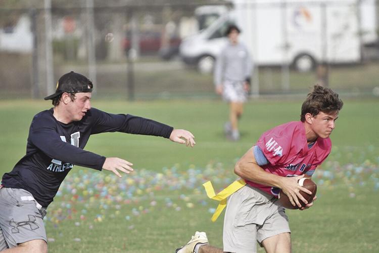 Rays Honor Football Team, Seniors, with Flag Football Fest | Sports ...