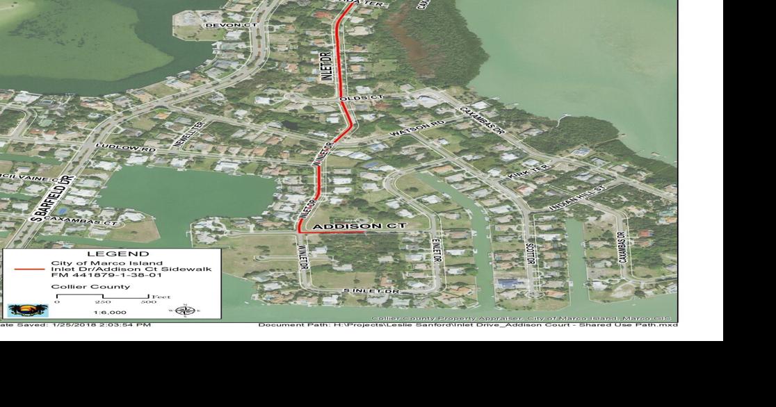 Inlet Drive Sidewalk Project | City | coastalbreezenews.com