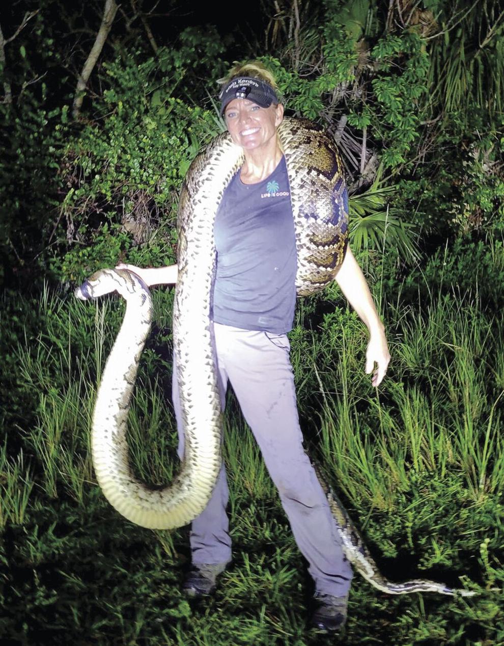 A Unique Python Huntress | Stepping Stones | coastalbreezenews.com