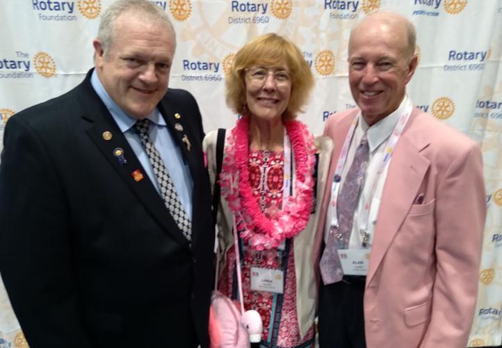 Alan and Linda Sandlin Represent the Rotary Club of Marco Island ...