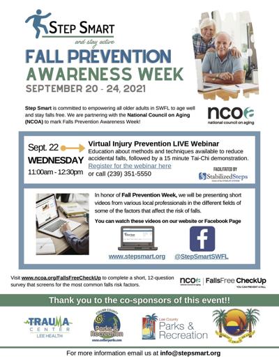 Fall Prevention Awareness Week | News | coastalbreezenews.com