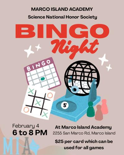 BINGO Fundraiser for MIA Science National Honor Society | Clubs ...