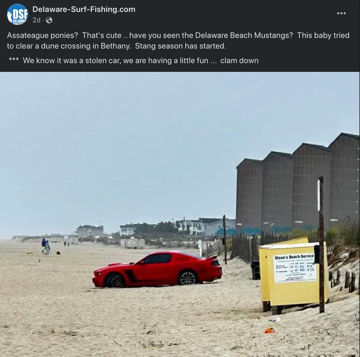 Stolen car stranded on beach after chase | Police & Fire | coastalpoint.com