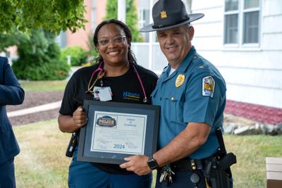 Beebe Healthcare Emergency Department nurse honored by Millsboro police ...