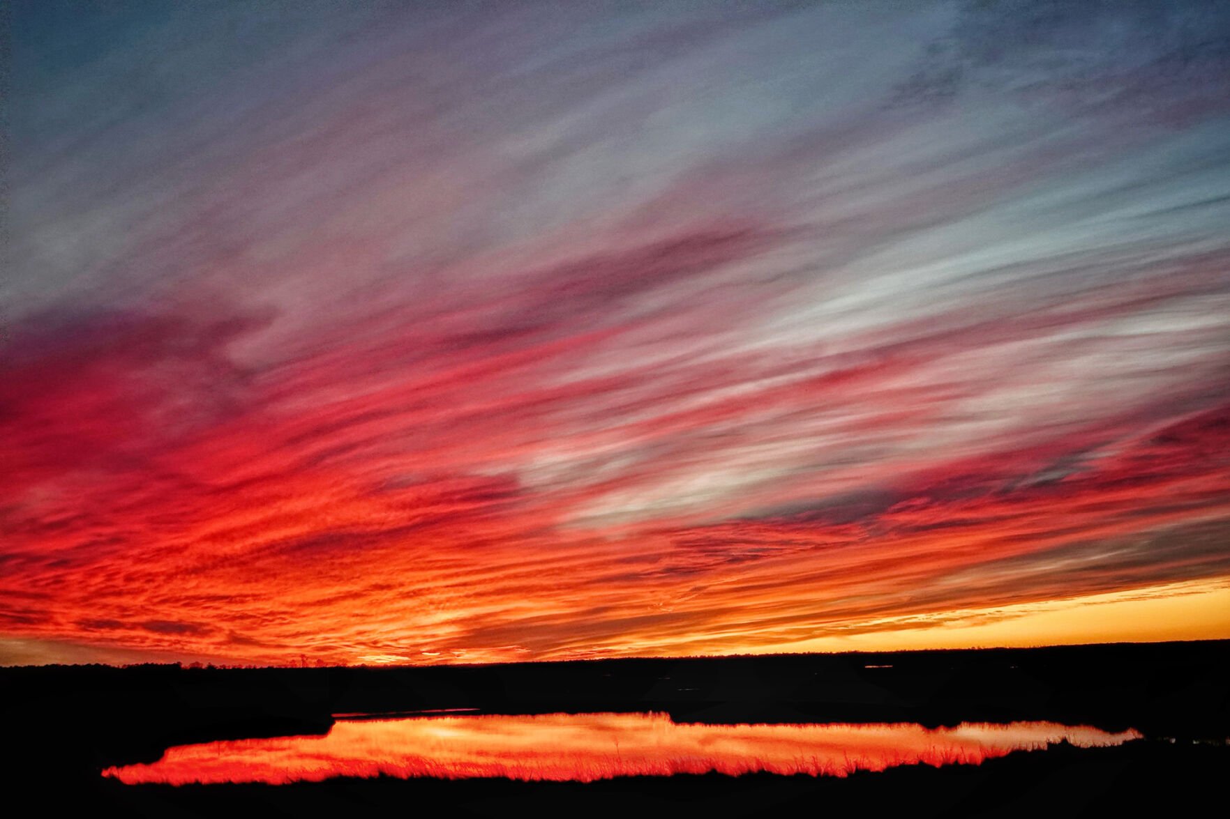 Deep red sunset | Point Pics | coastalpoint.com