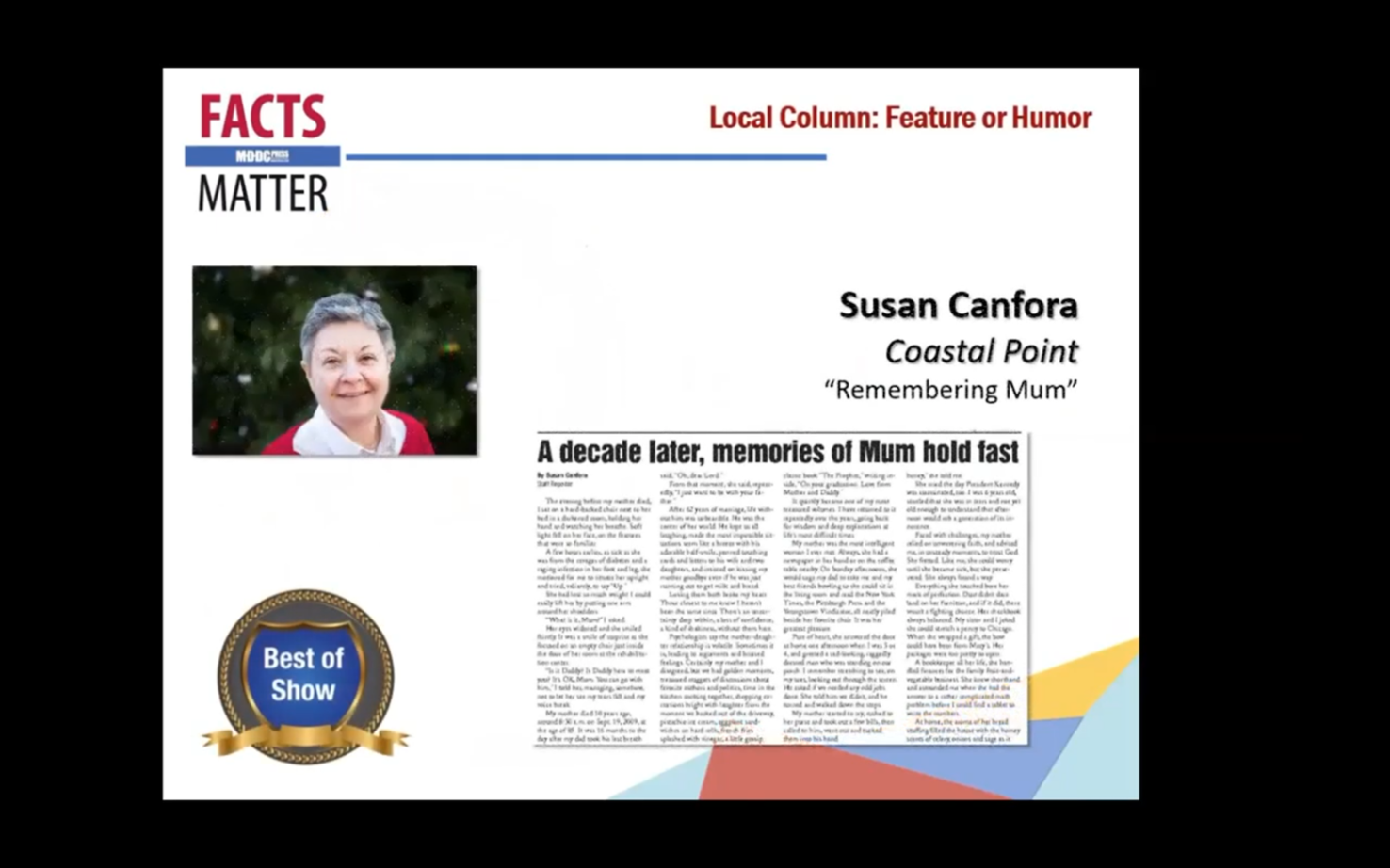 Coastal Point adds more MDDC wins, including Best of Show | Business ...