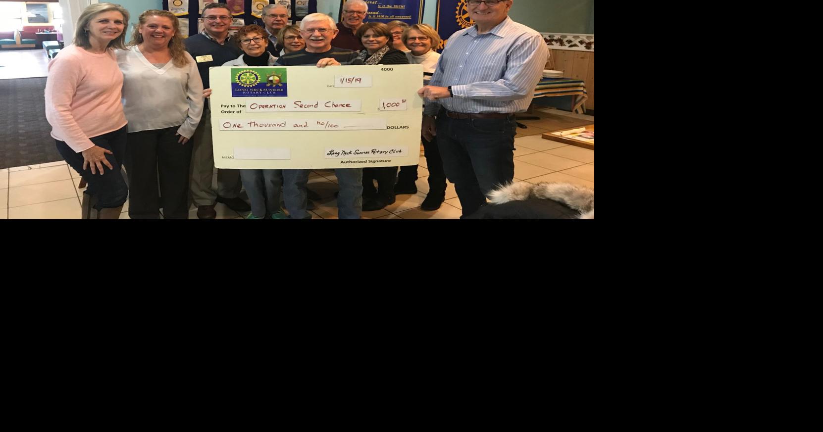 Rotary donation to help fund Operation Second Chance | Business ...