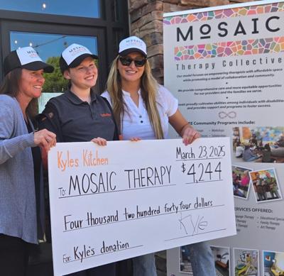 Mosaic Therapy Collective accepts donation from Kyle’s Kitchen | News ...