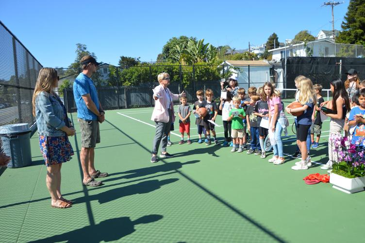 Summerland Elementary School celebrates opening of basketball, tennis ...