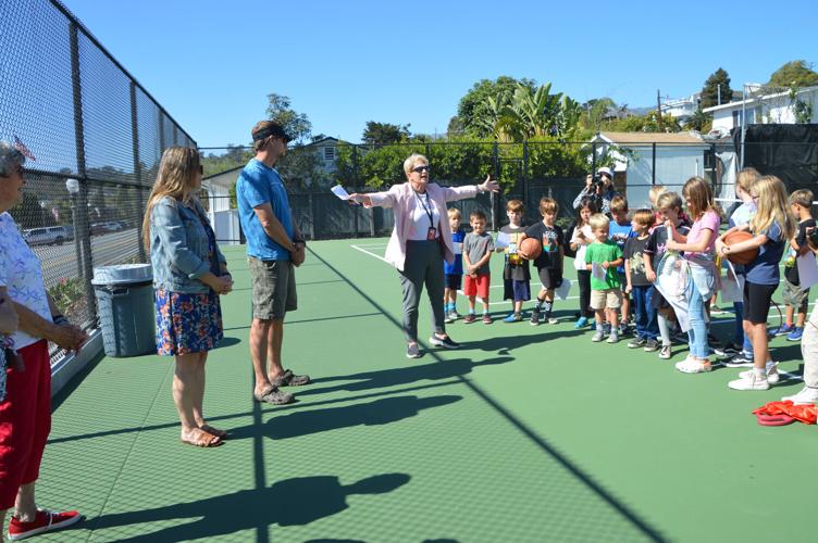 Summerland Elementary School celebrates opening of basketball, tennis ...