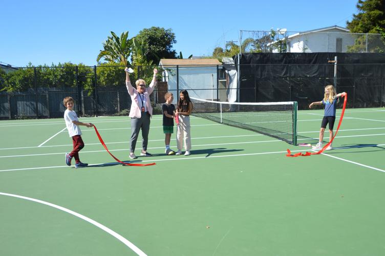 Summerland Elementary School celebrates opening of basketball, tennis ...