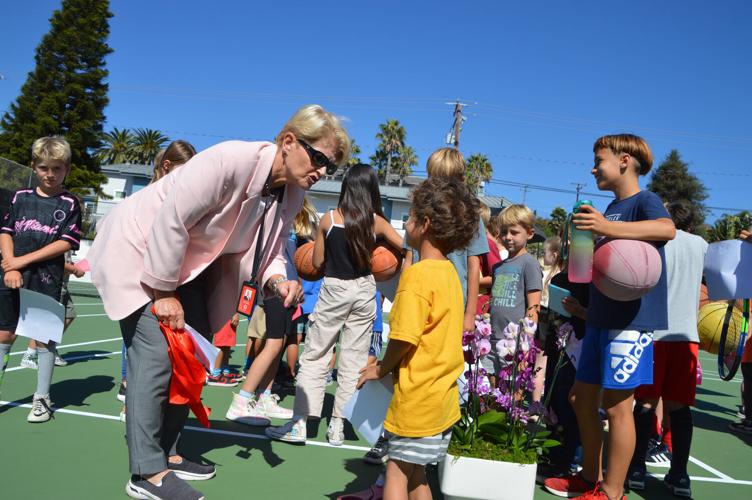 Summerland Elementary School celebrates opening of basketball, tennis ...