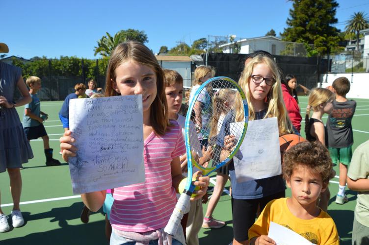 Summerland Elementary School celebrates opening of basketball, tennis ...