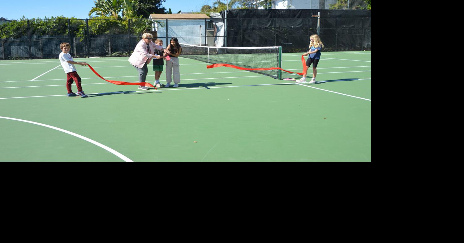 Summerland Elementary School celebrates opening of basketball, tennis ...