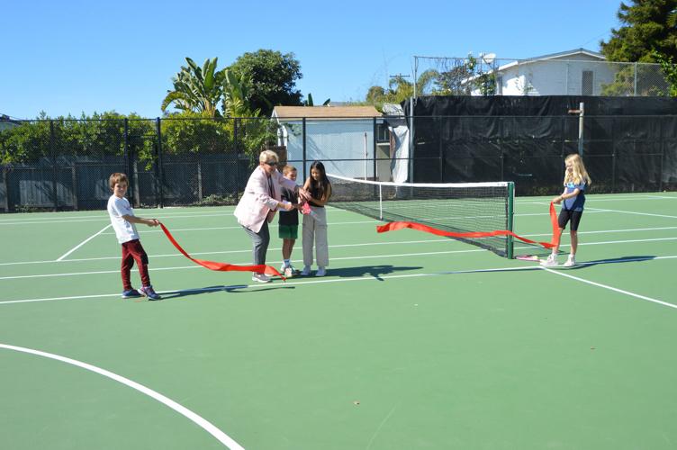 Summerland Elementary School celebrates opening of basketball, tennis ...