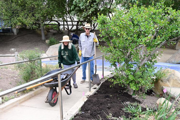 Volunteers beautify Tomol Interpretive Play Area | News | coastalview.com