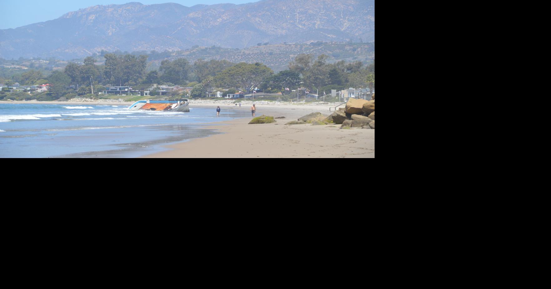 Boat washes up on Padaro Beach | News | coastalview.com